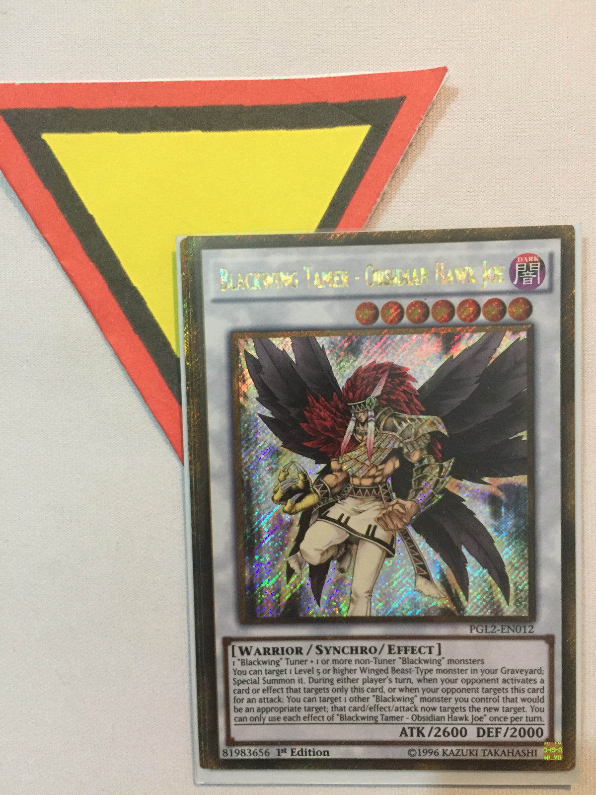 BLACKWING TAMER - OBSIDIAN HAWK JOE - GOLD SECRET - PGL2-EN012 - 1ST ...
