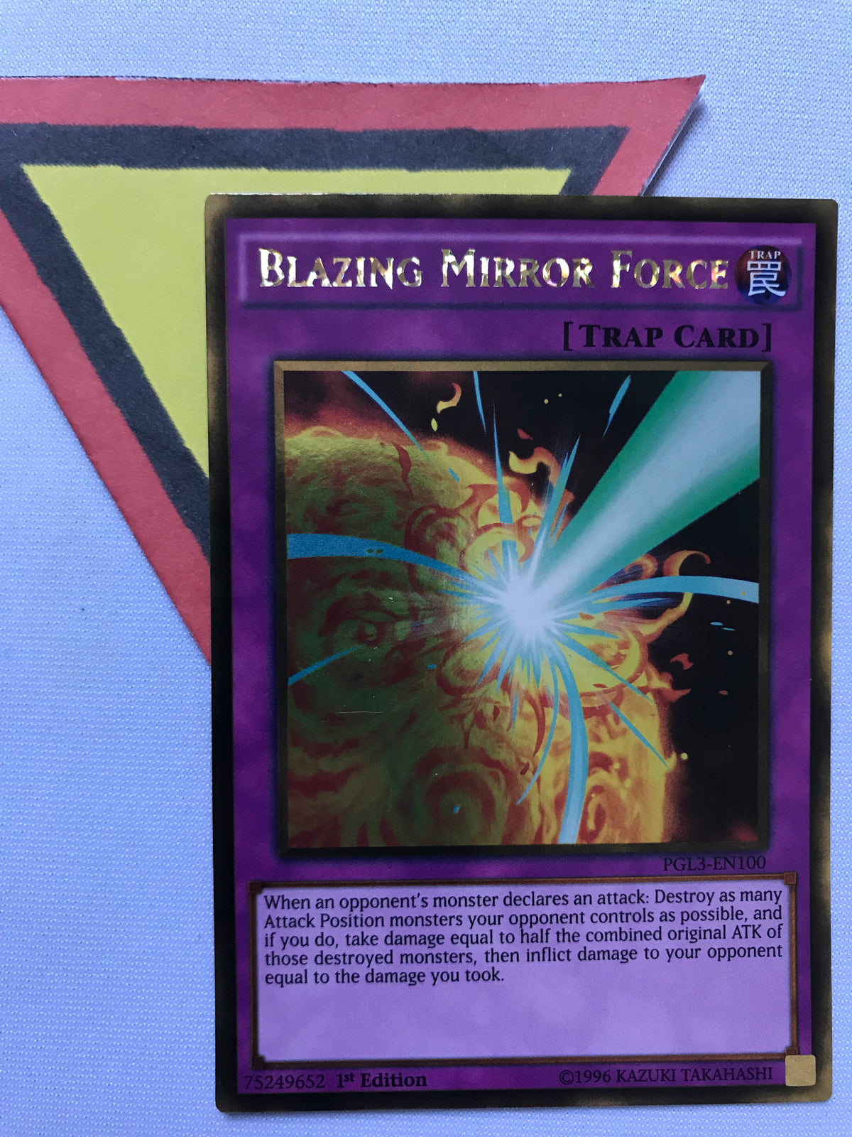 BLAZING MIRROR FORCE - GOLD - PGL3-EN100 - 1ST — Transcend Cards