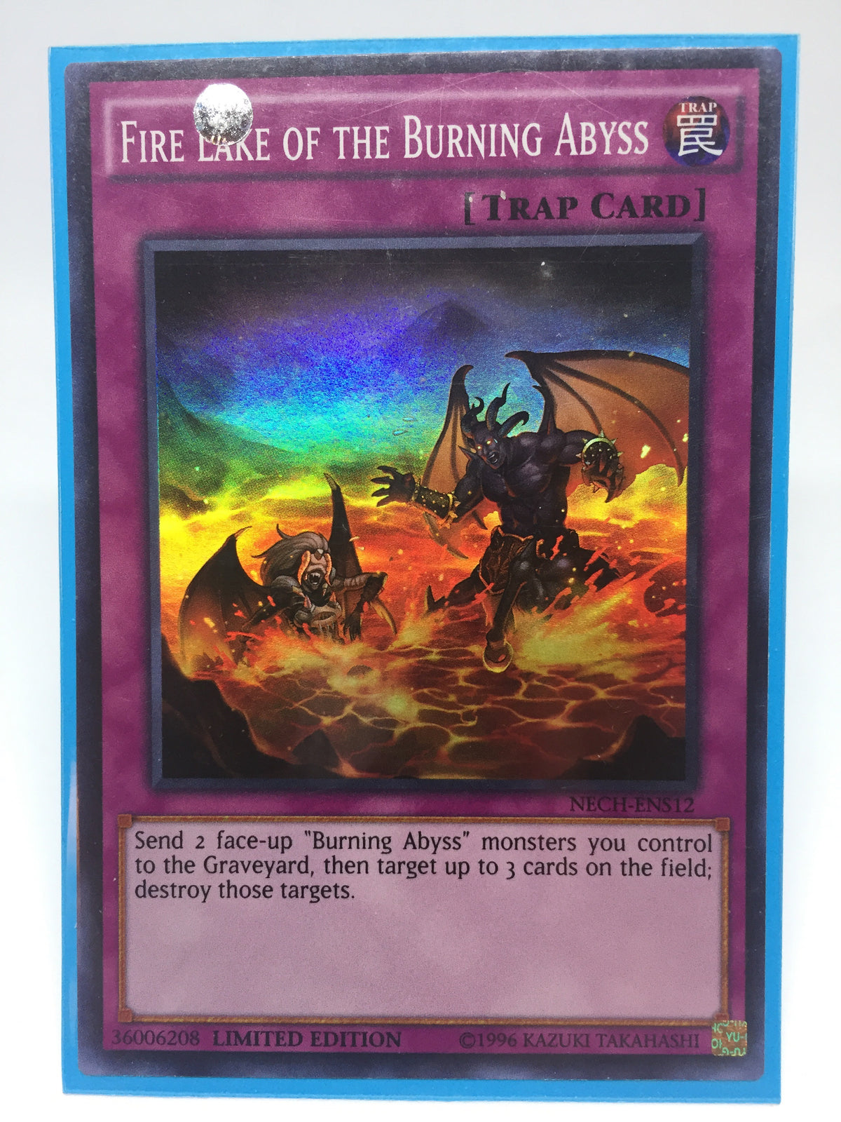 Fire Lake of the Burning Abyss / Super - NECH-ENS12 - Lim — Transcend Cards