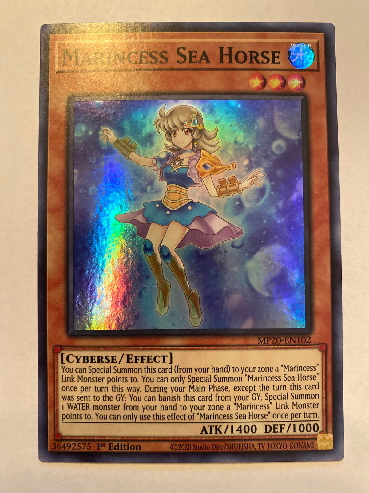 Marincess Sea Horse / Super - MP20-EN102- 1st — Transcend Cards