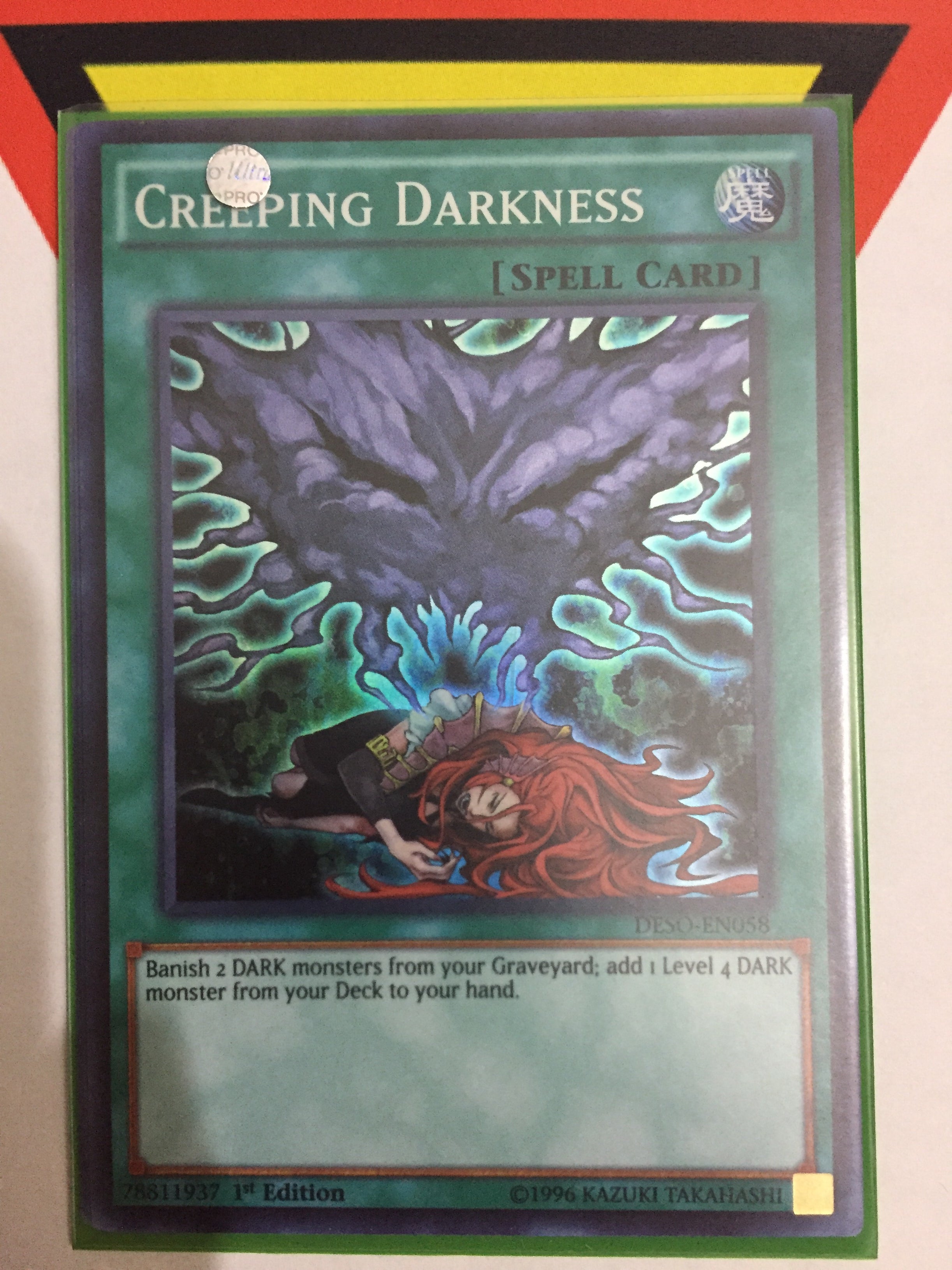CREEPING DARKNESS - SUPER - DESO-EN058 - 1ST — Transcend Cards