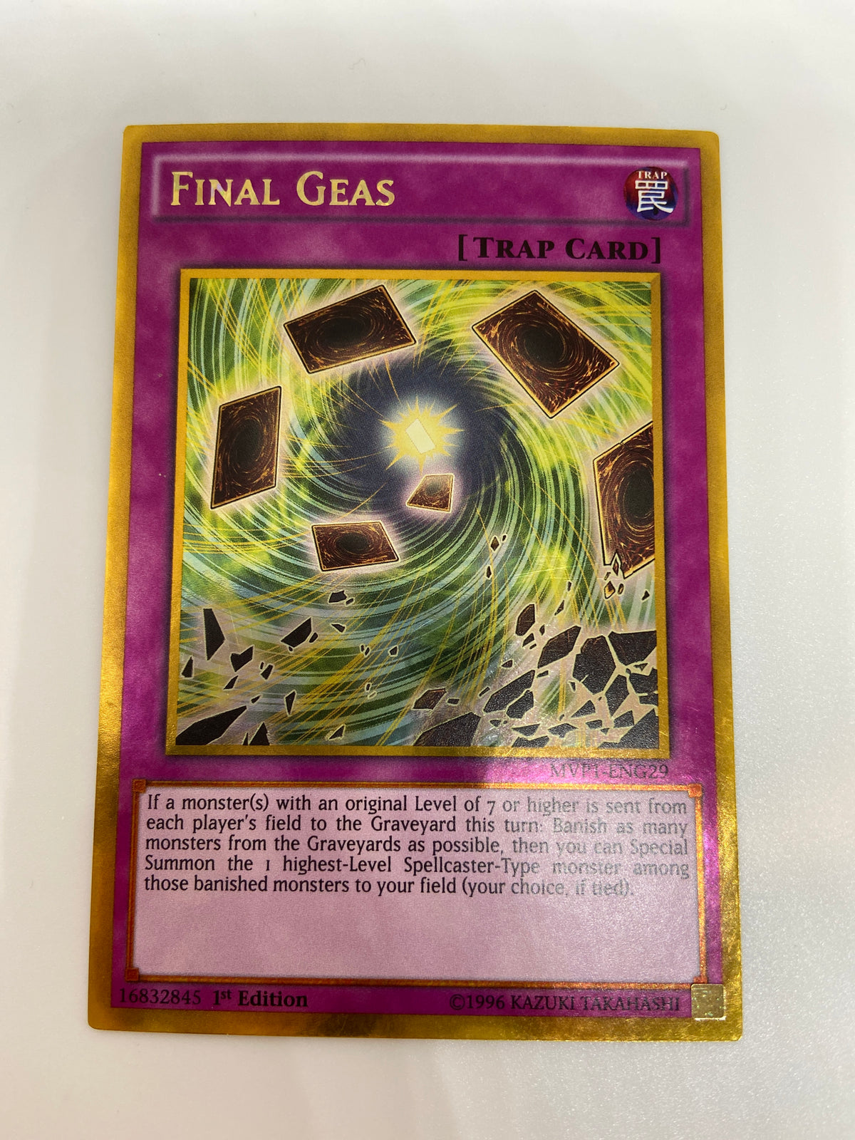 Final Geas / Ultra Gold - MVP1-ENG29 - 1st — Transcend Cards