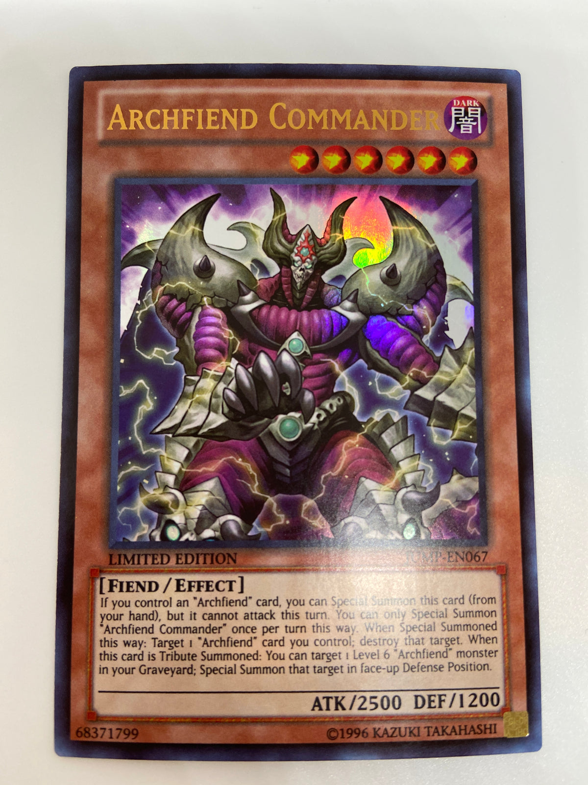 Archfiend Commander / Ultra - JUMP-EN067 - LIM — Transcend Cards