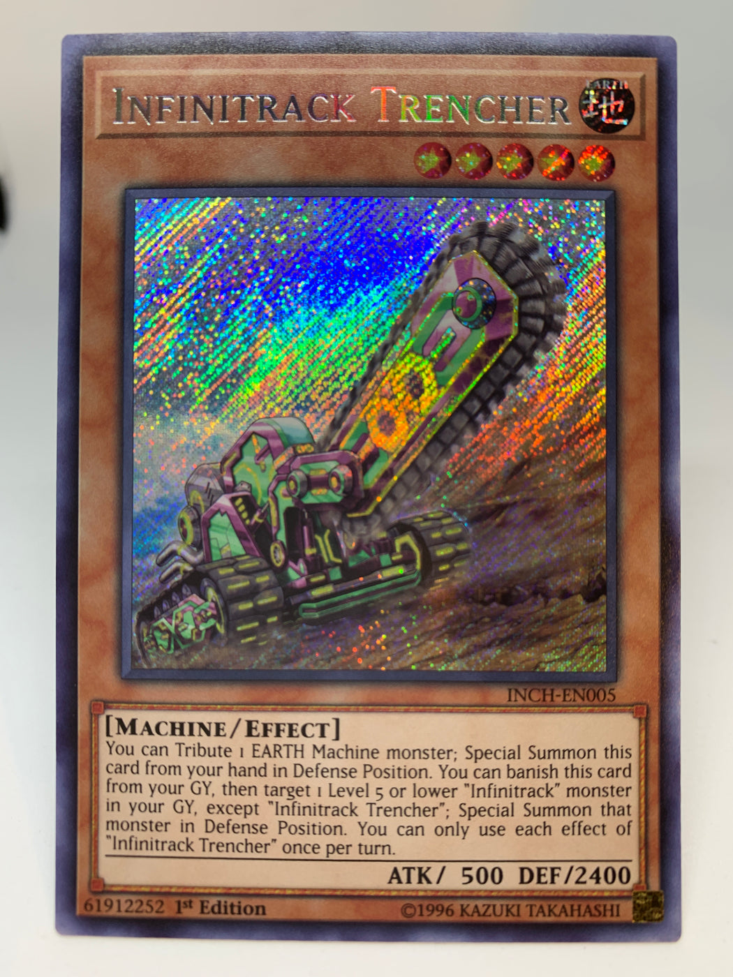 Yugioh! Infinitrack Trencher / Secret - INCH-EN005 - 1st — Transcend Cards