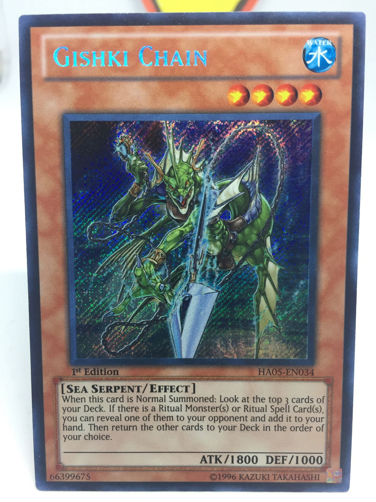 Gishki Chain - Secret - HA05-EN034 - 1st — Transcend Cards