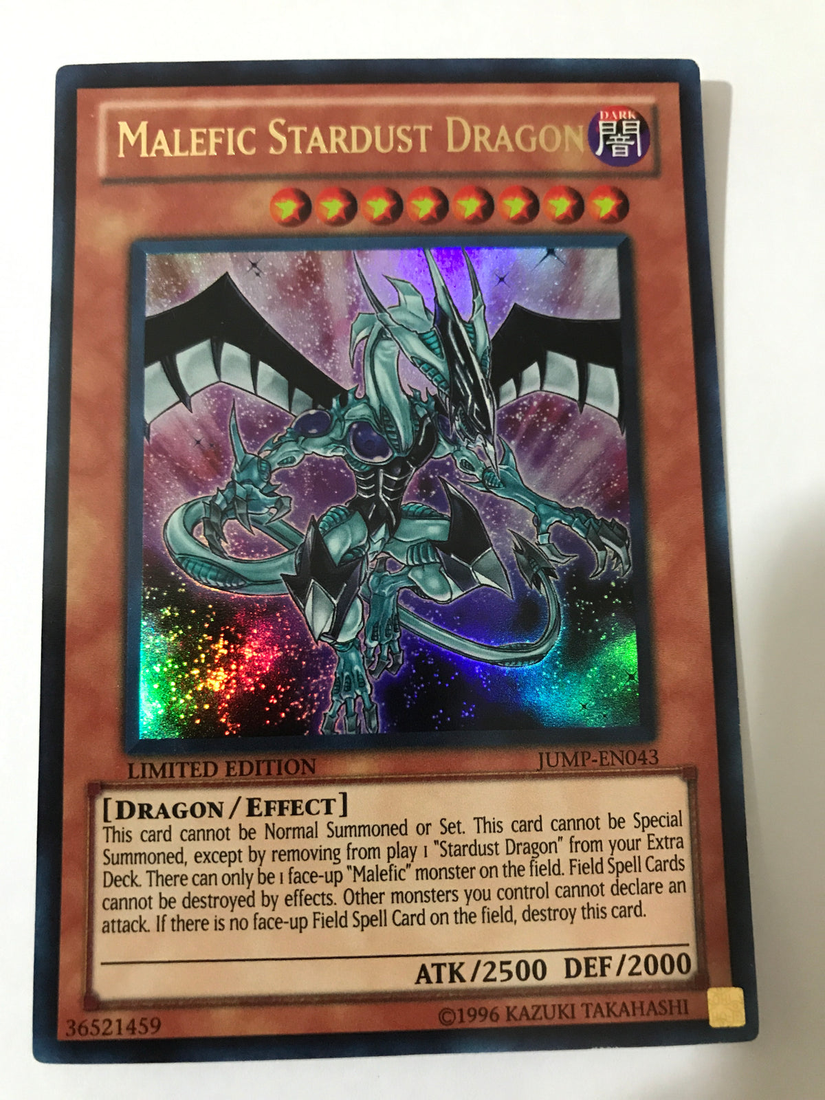 Malefic Stardust Dragon - Ultra - JUMP-EN043 - Lim - Played — Transcend ...